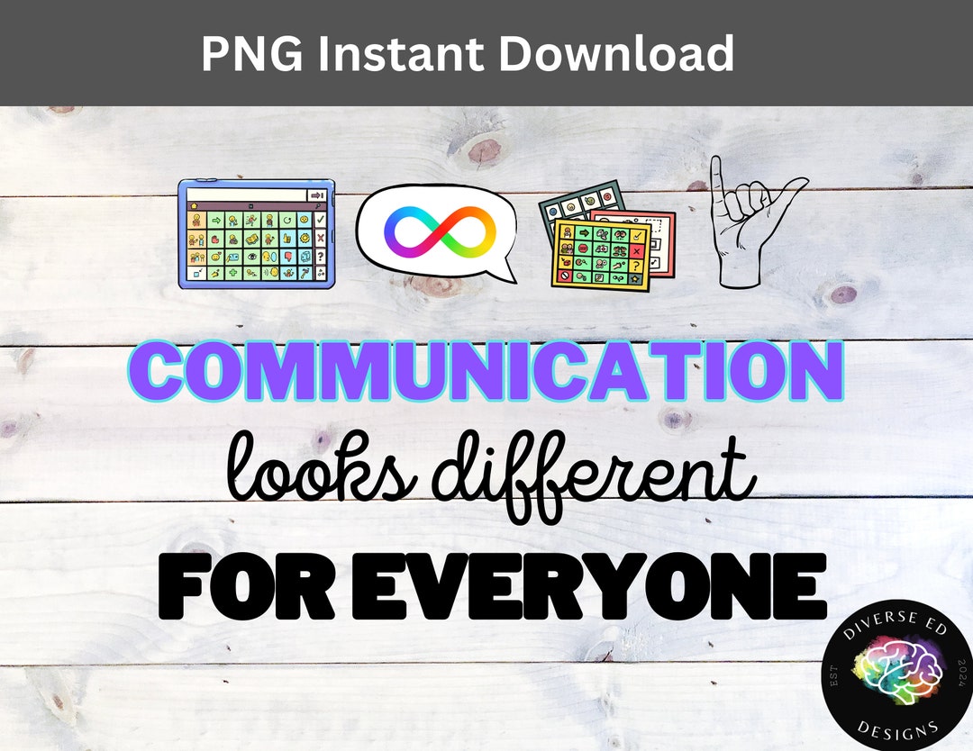 Communication Looks Different Png, Teacher T-shirt, Special Education ...
