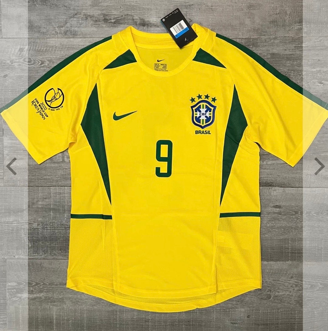 Retro Brazil Home Kit World Cup Winner Ronaldo 2002 - Etsy