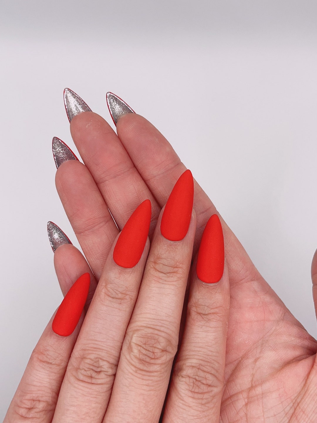 Peek-a-boo Press on Nails - Etsy