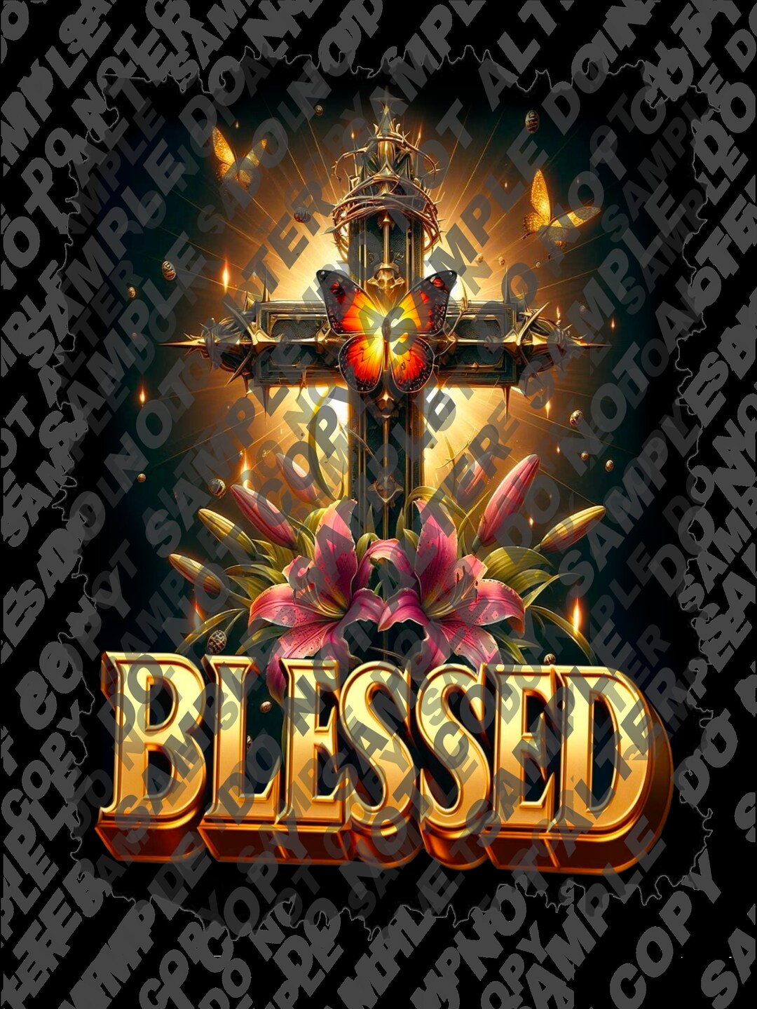 Blessed Png Clipart - Etsy
