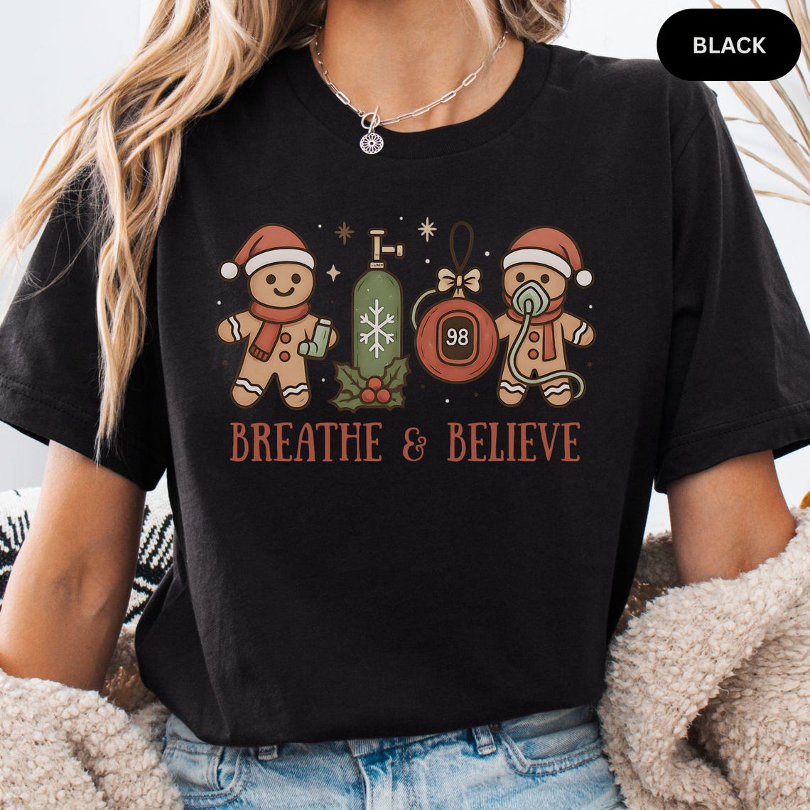 Christmas Respiratory Therapist Shirt, RT Holiday T-shirt, Xmas ...