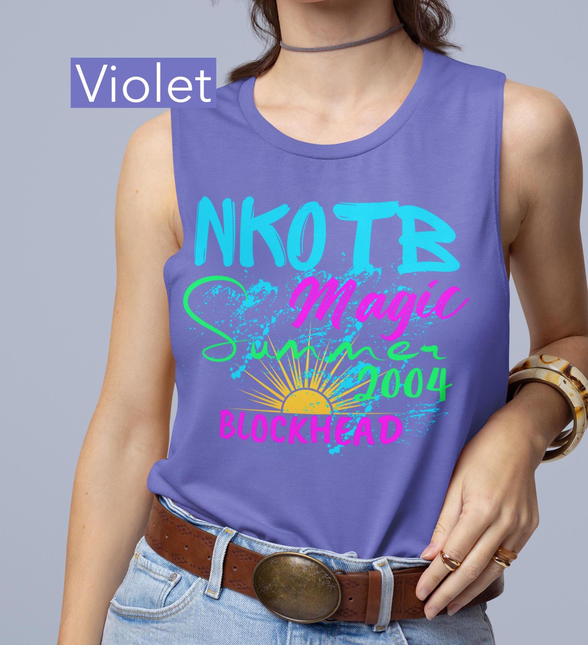 NKOTB 2024 Magic Summer Shirt, Neon NKOTB Concert Shirt, Vintage Tee ...