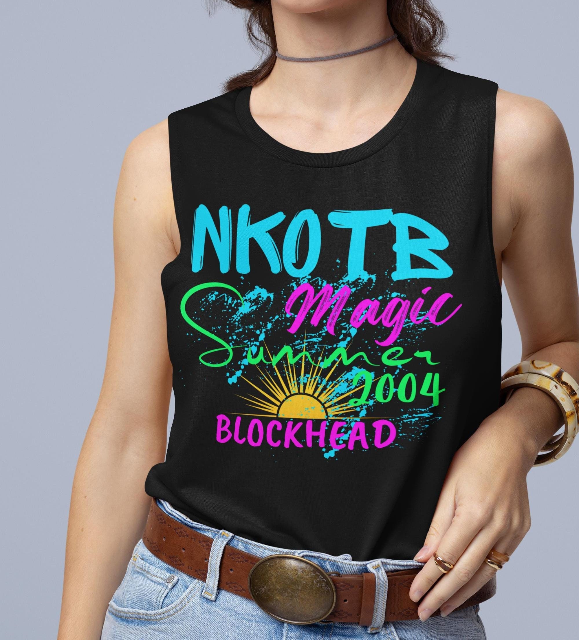 NKOTB 2024 Magic Summer Shirt, Neon NKOTB Concert Shirt, Vintage Tee ...