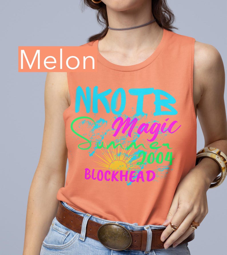 NKOTB 2024 Magic Summer Shirt, Neon NKOTB Concert Shirt, Vintage Tee ...