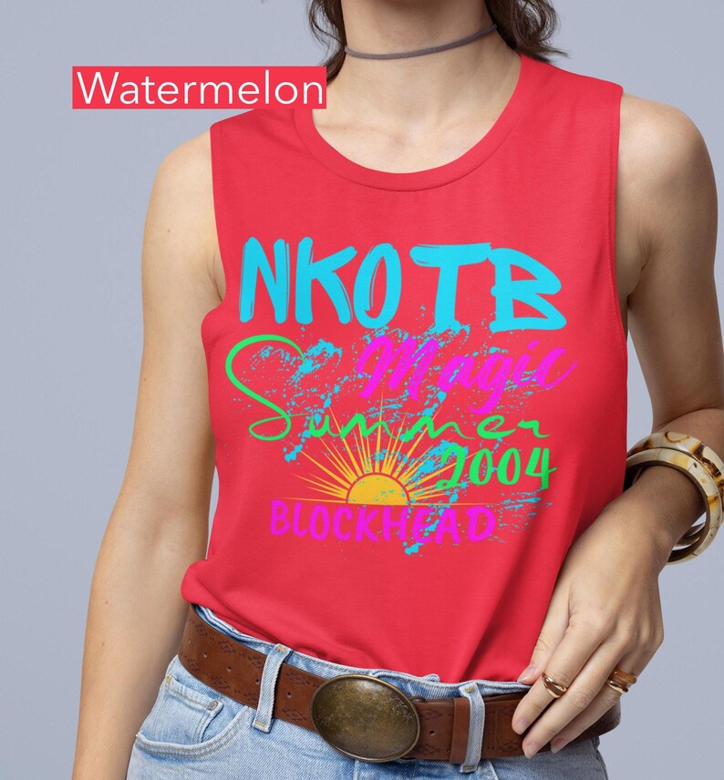 NKOTB 2024 Magic Summer Shirt, Neon NKOTB Concert Shirt, Vintage Tee ...