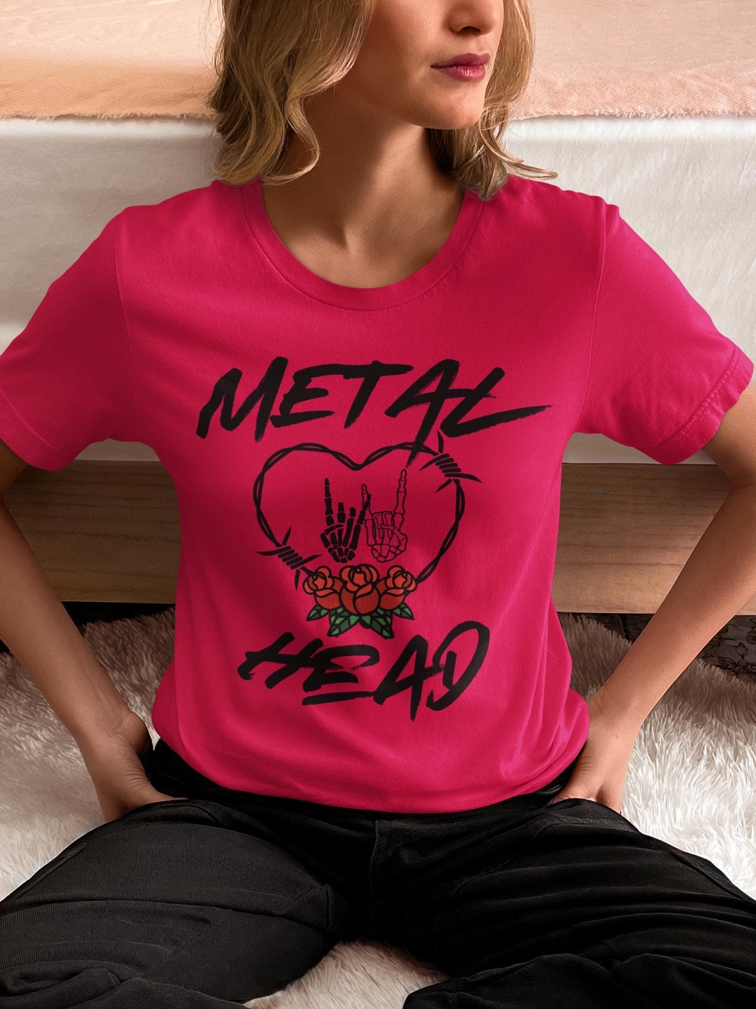Metal Head, Metal Head Shirt, 2024 Tour Shirt, Vintage Punk Tee, Green ...