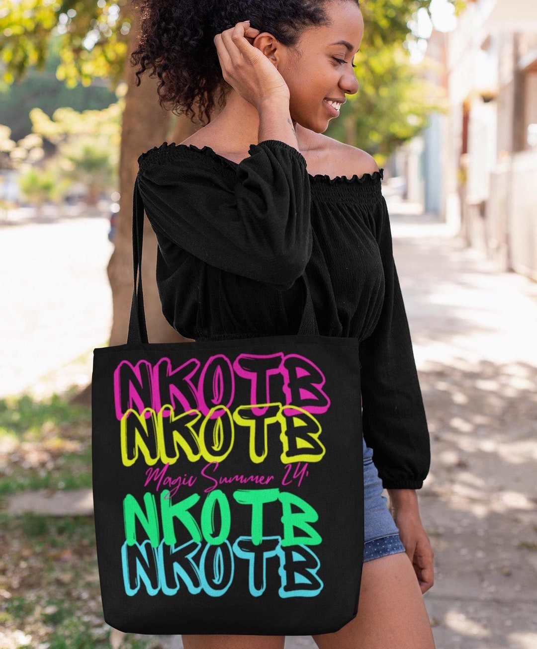 NKOTB Magic Summer 2024 Bag, Neon NKOTB Tote Bag, New Kids on the Block ...