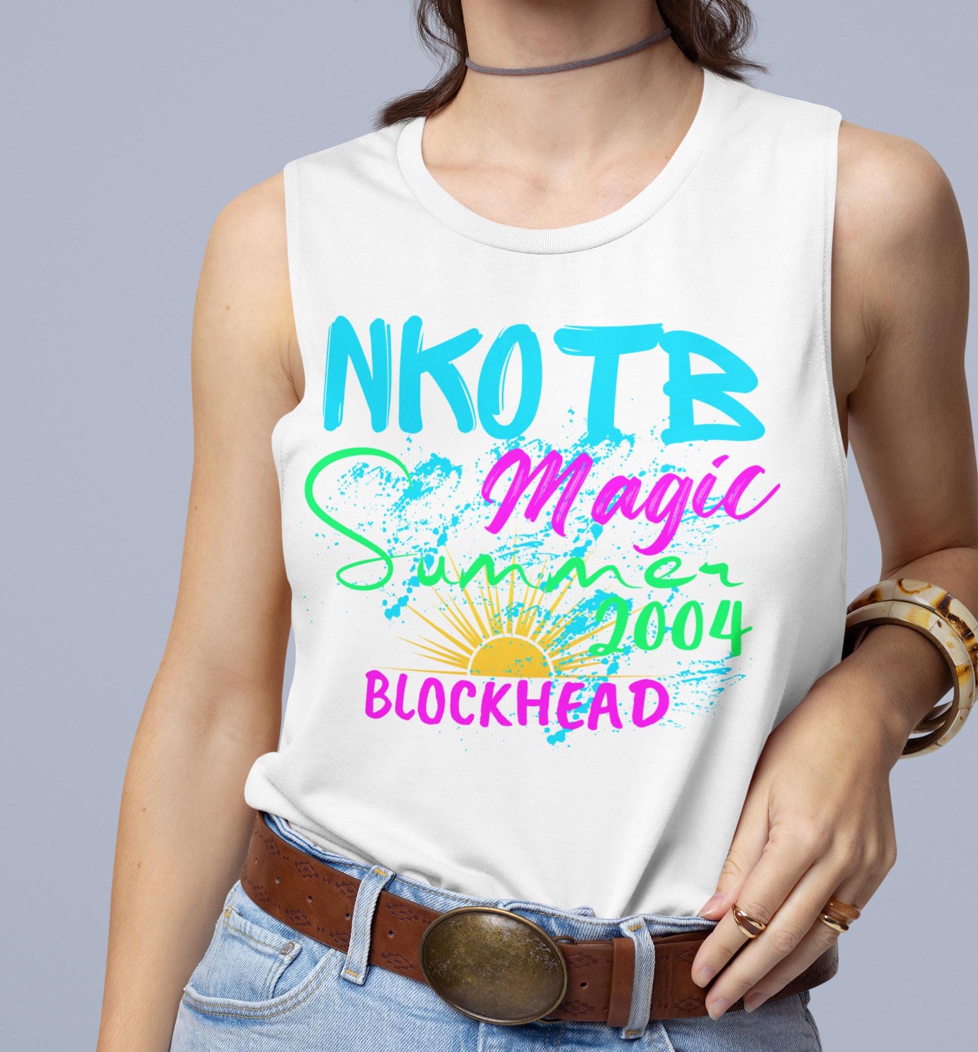 NKOTB 2024 Magic Summer Shirt, Neon NKOTB Concert Shirt, Vintage Tee ...