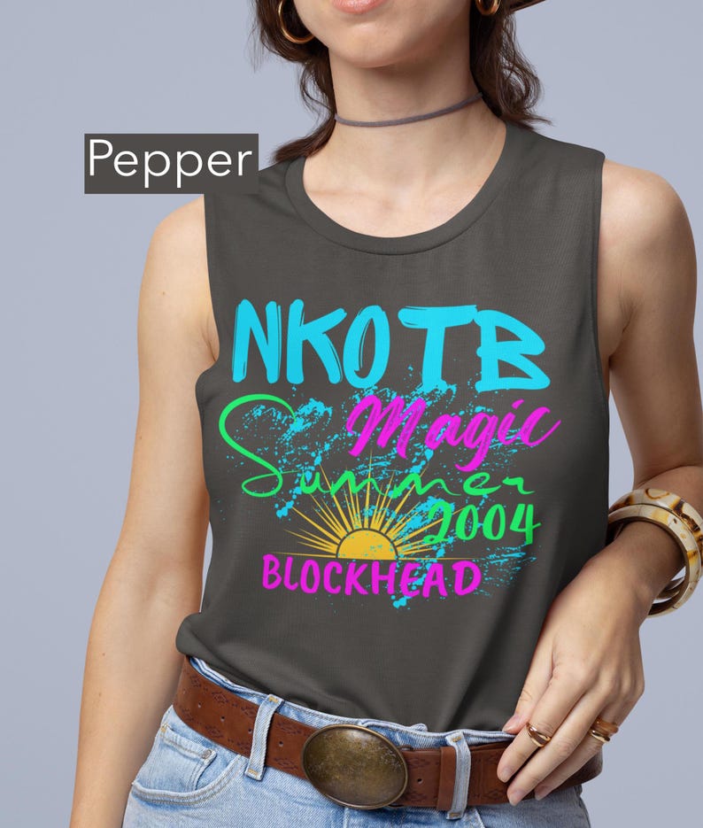 NKOTB 2024 Magic Summer Shirt, Neon NKOTB Concert Shirt, Vintage Tee ...