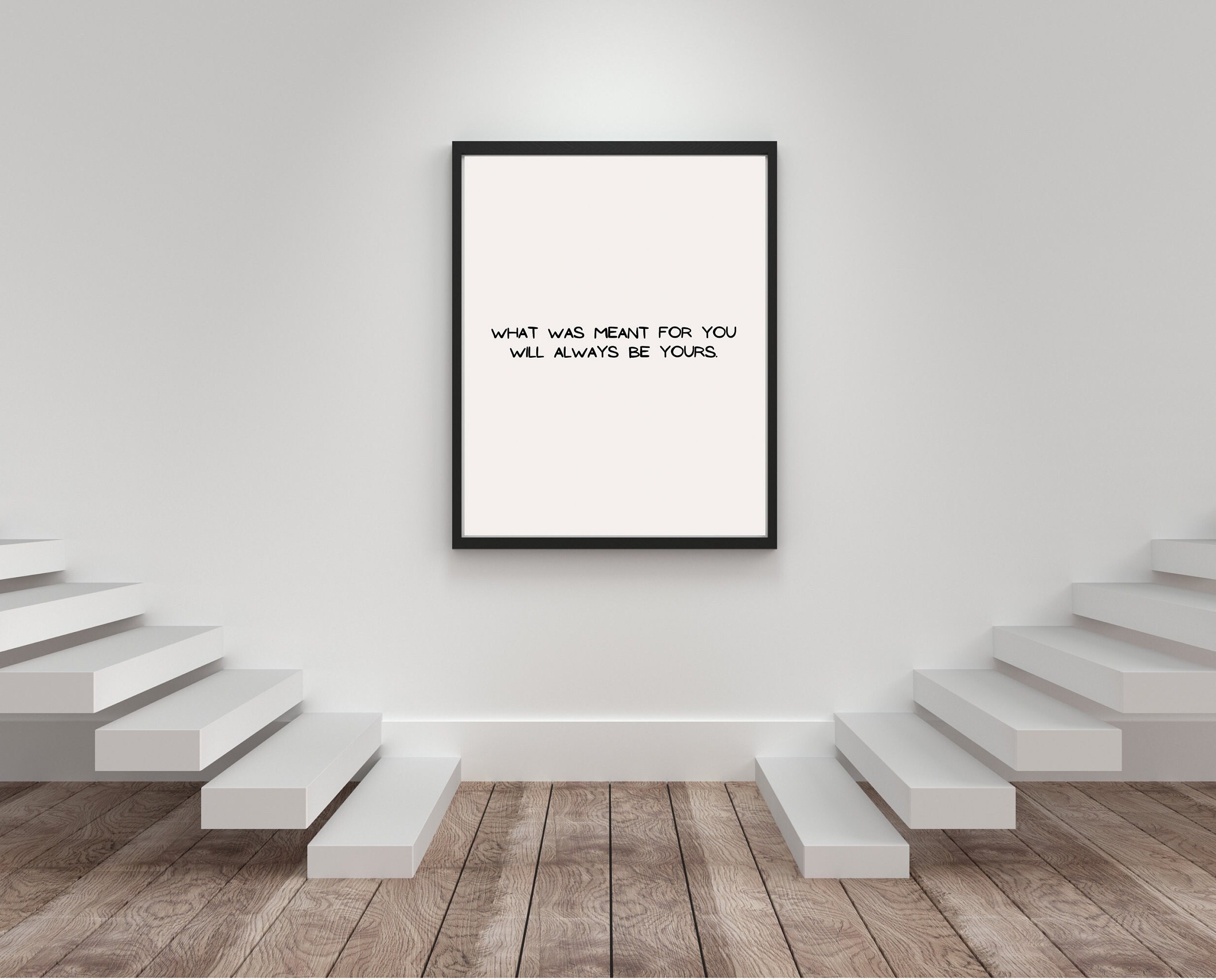 Motivational Quote Poster What is for You Will Find You Print Download ...