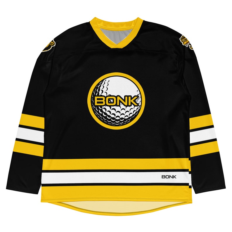 BONK Golfwear Gilmore Black Hockey Jersey - Etsy