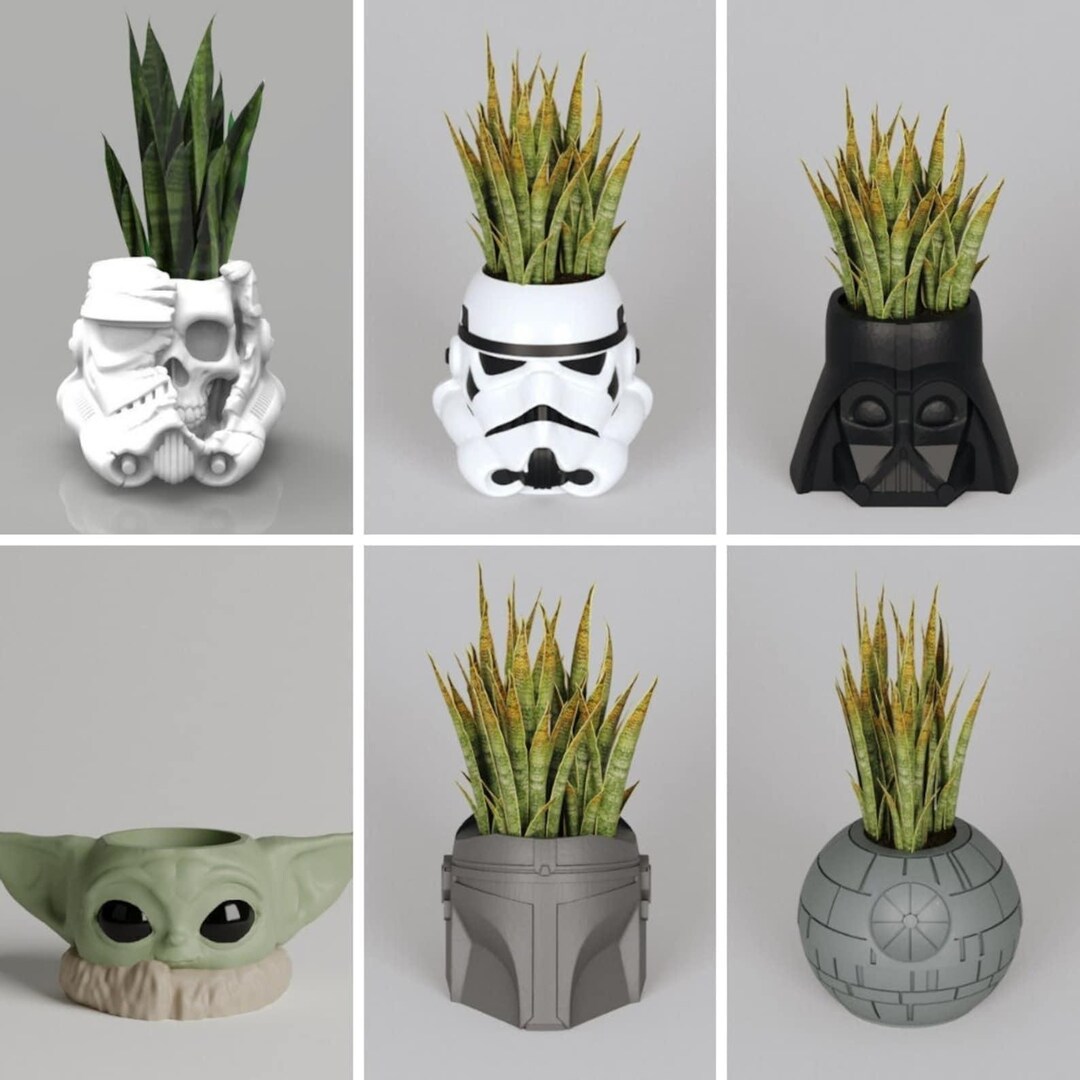 Star Wars Planter, 3D Star Wars Models - Etsy