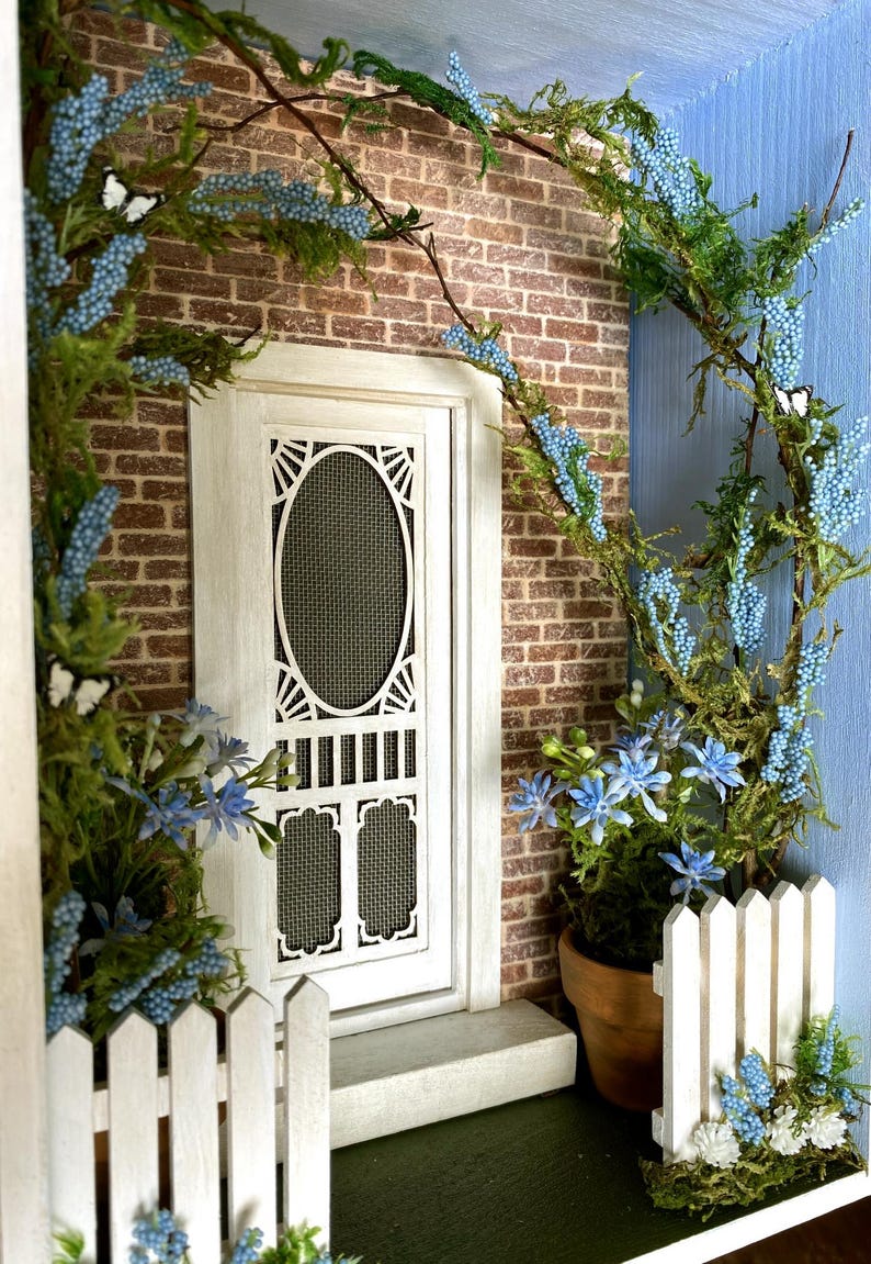 BOOK NOOK, Shadow Box, Miniature Diorama, Original Finished Handmade ...