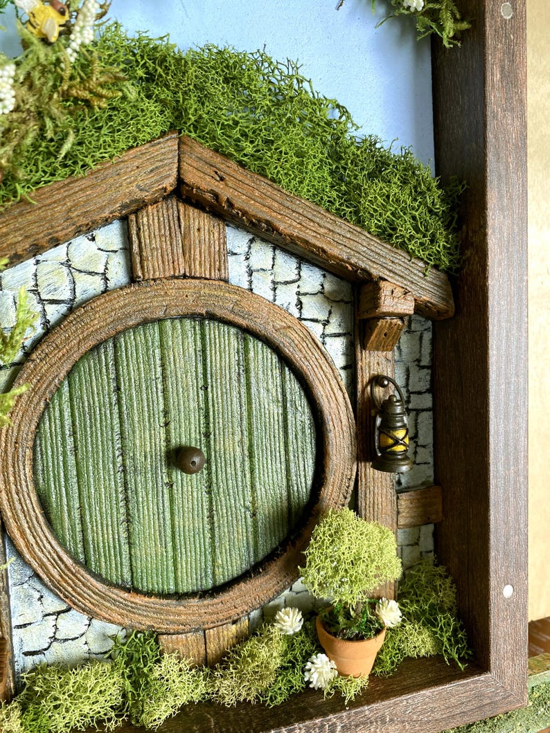 HOBBIT Diorama BOOK NOOK, Shadow Box, Not a Toy, Miniature Finished ...