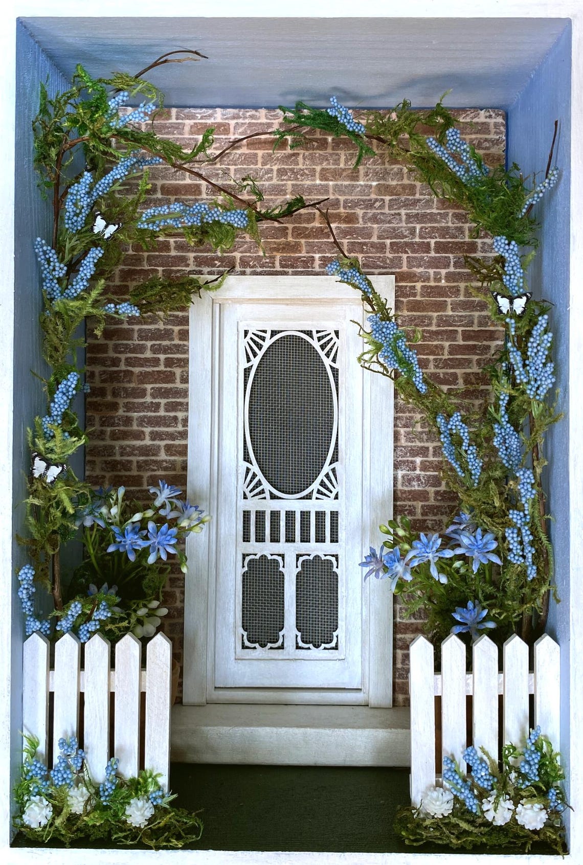 BOOK NOOK, Shadow Box, Miniature Diorama, Original Finished Handmade ...