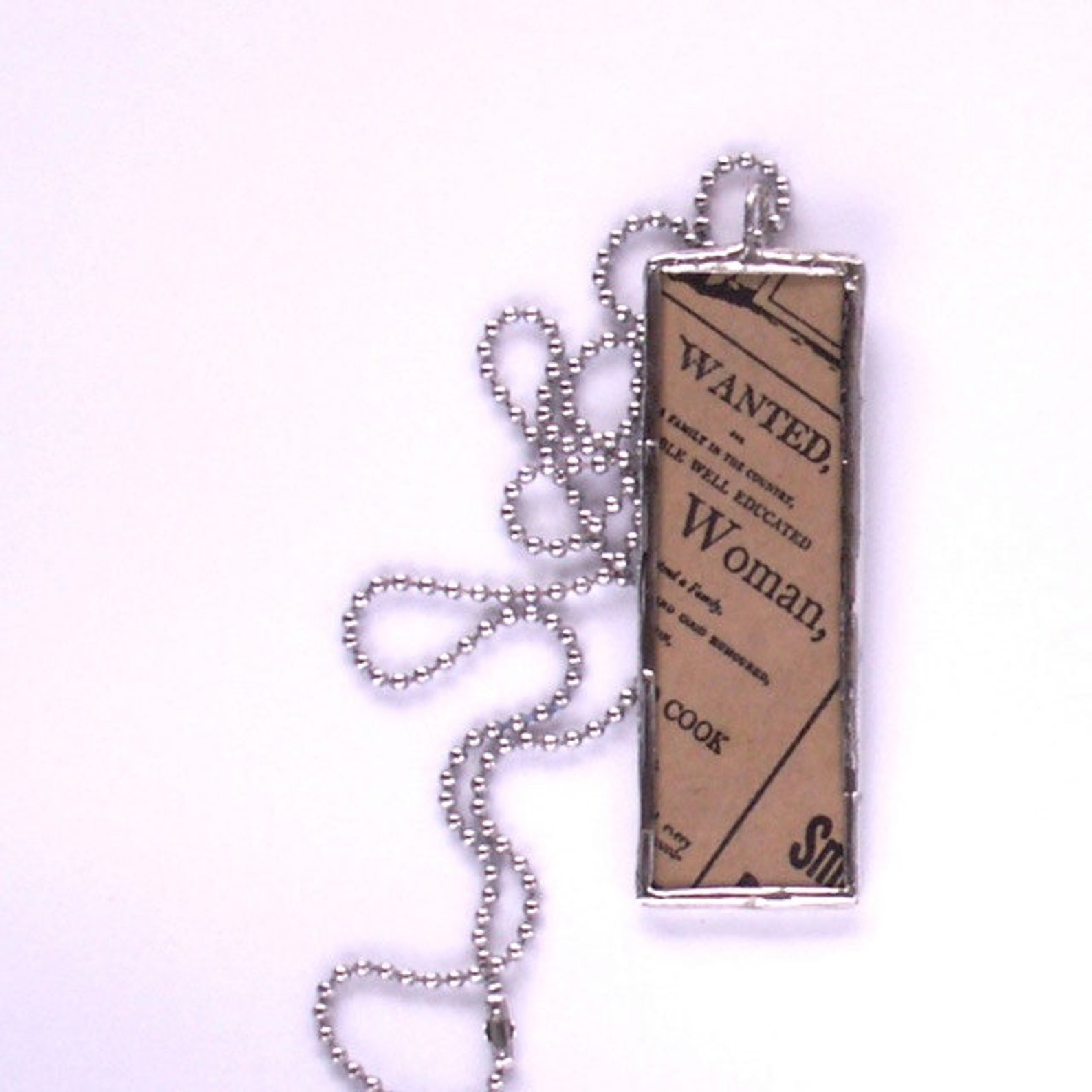 Soldered Microscope Slide Necklace, Soldered Jewelry, Soldered Necklace ...