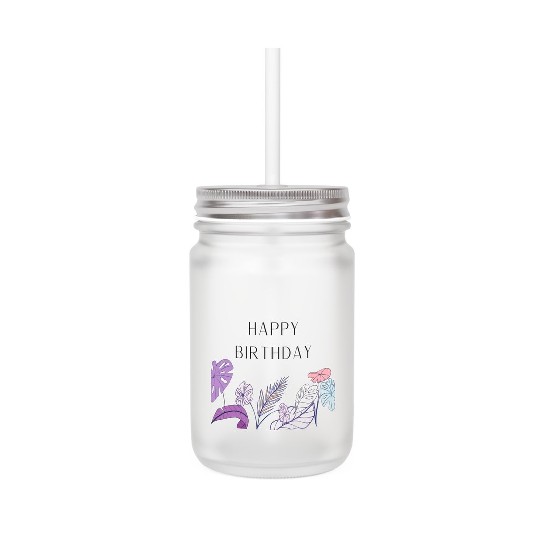 Happy Birthday Mason Jar - Etsy
