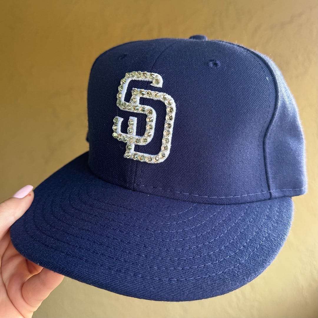 San Diego Padres Blue Bling Hat - Etsy