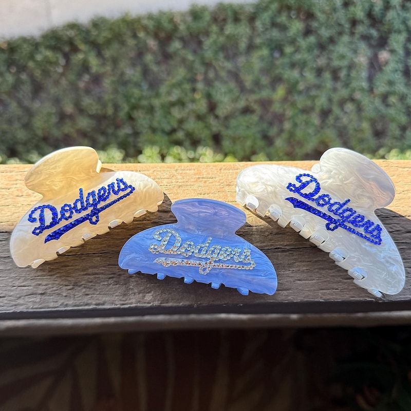 La Dodgers Hair Bow - Etsy