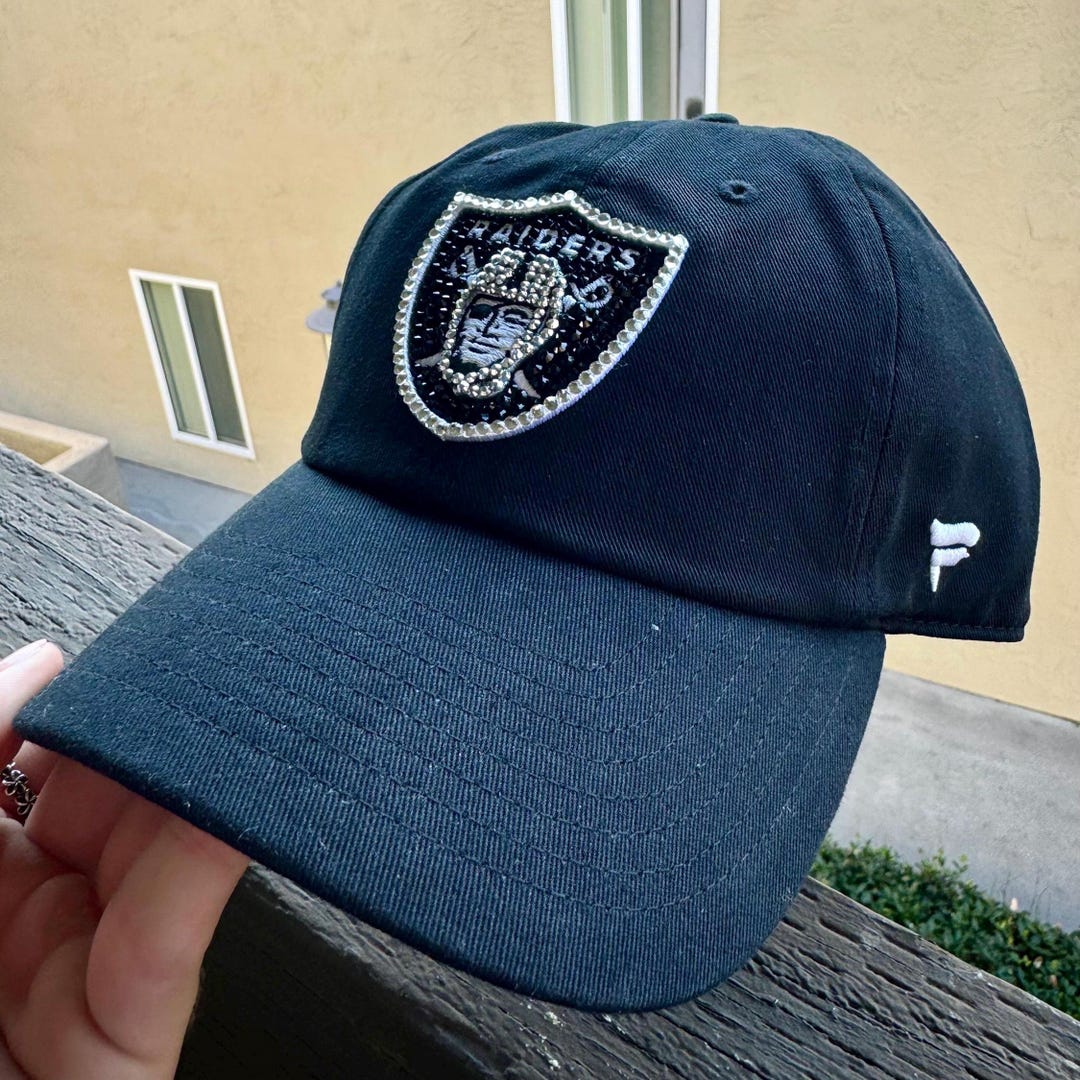 Las Vegas Raiders Bling Hat - Etsy