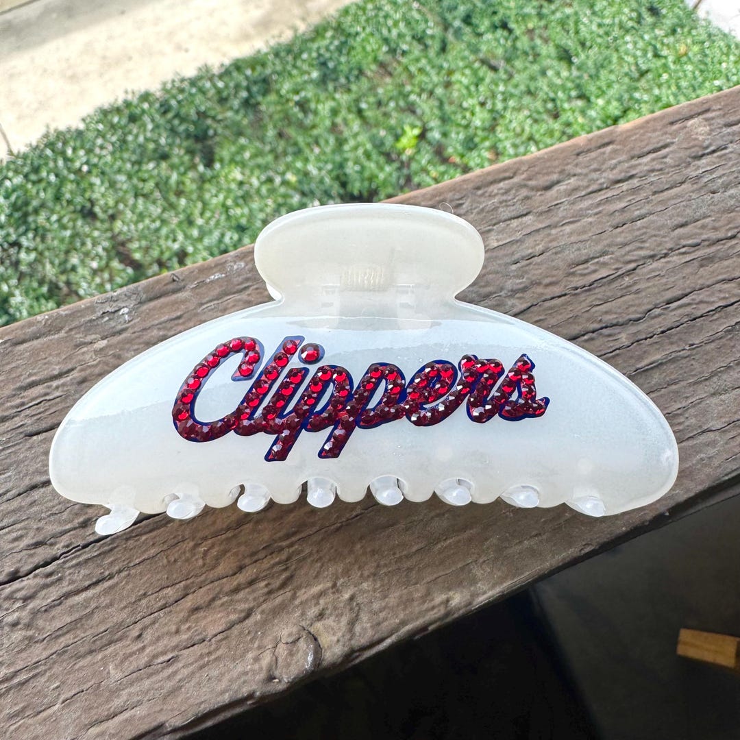 CUSTOM LA Clippers Bling Claw Clip - Etsy
