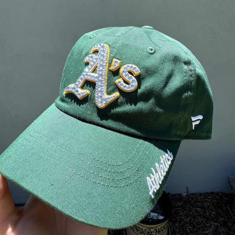 Oakland A's Bling Hat - Etsy