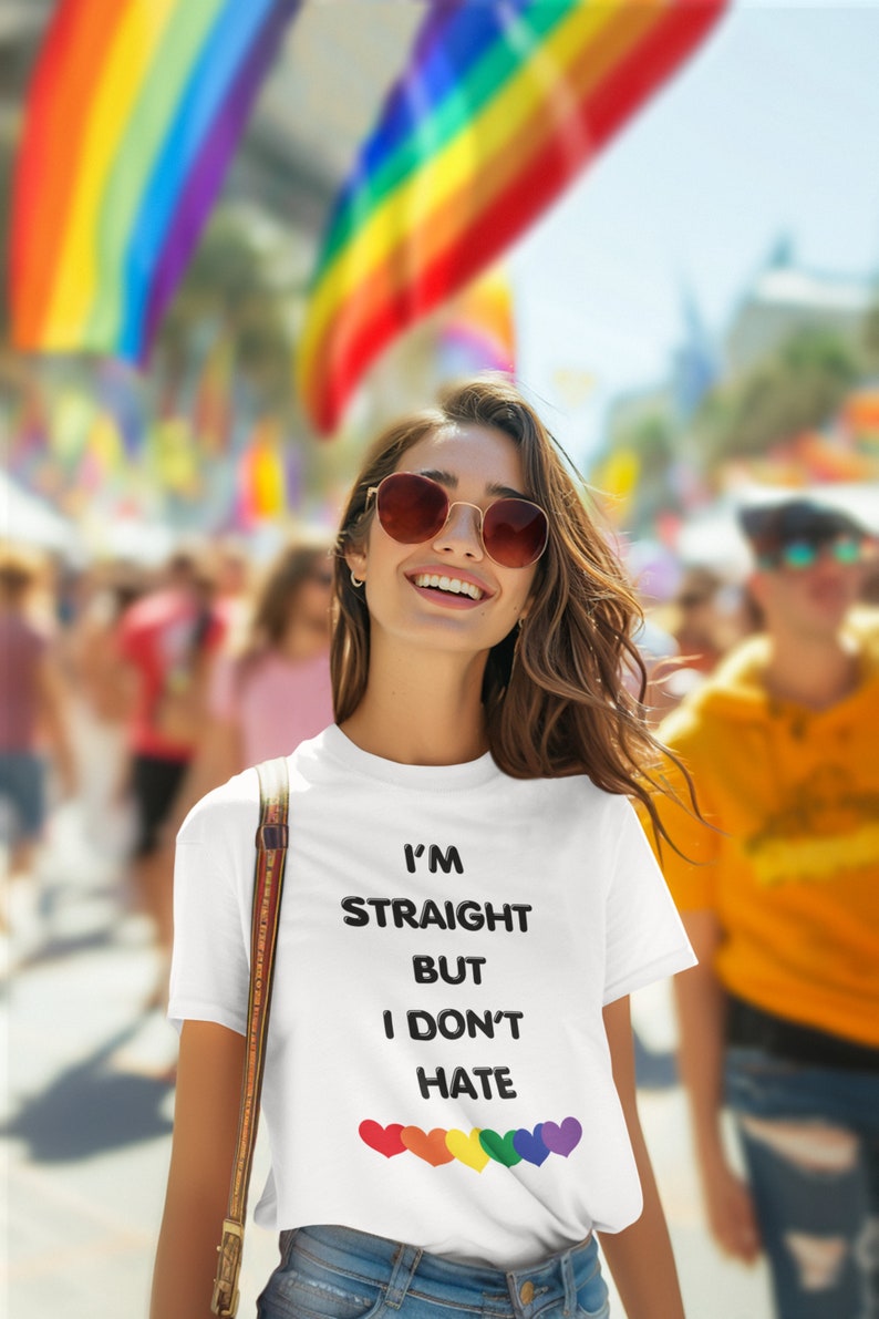 I'm Straight but I Don't Hate Shirt LGBTQ Ally Shirt, Ally T-shirt ...