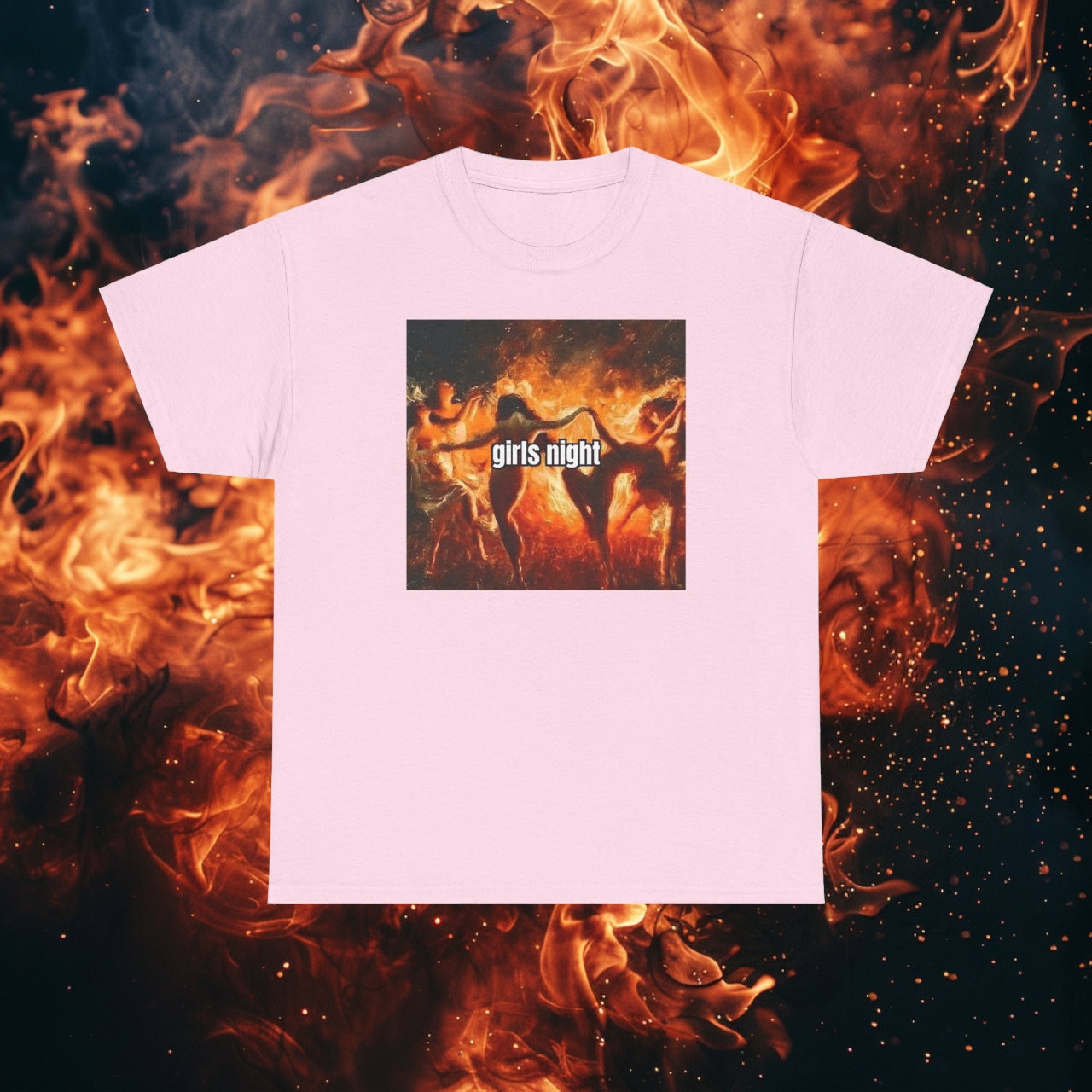 Girl's Night Hellfire Shirt, Girls Seance Funny Meme Shirt, Oddly ...