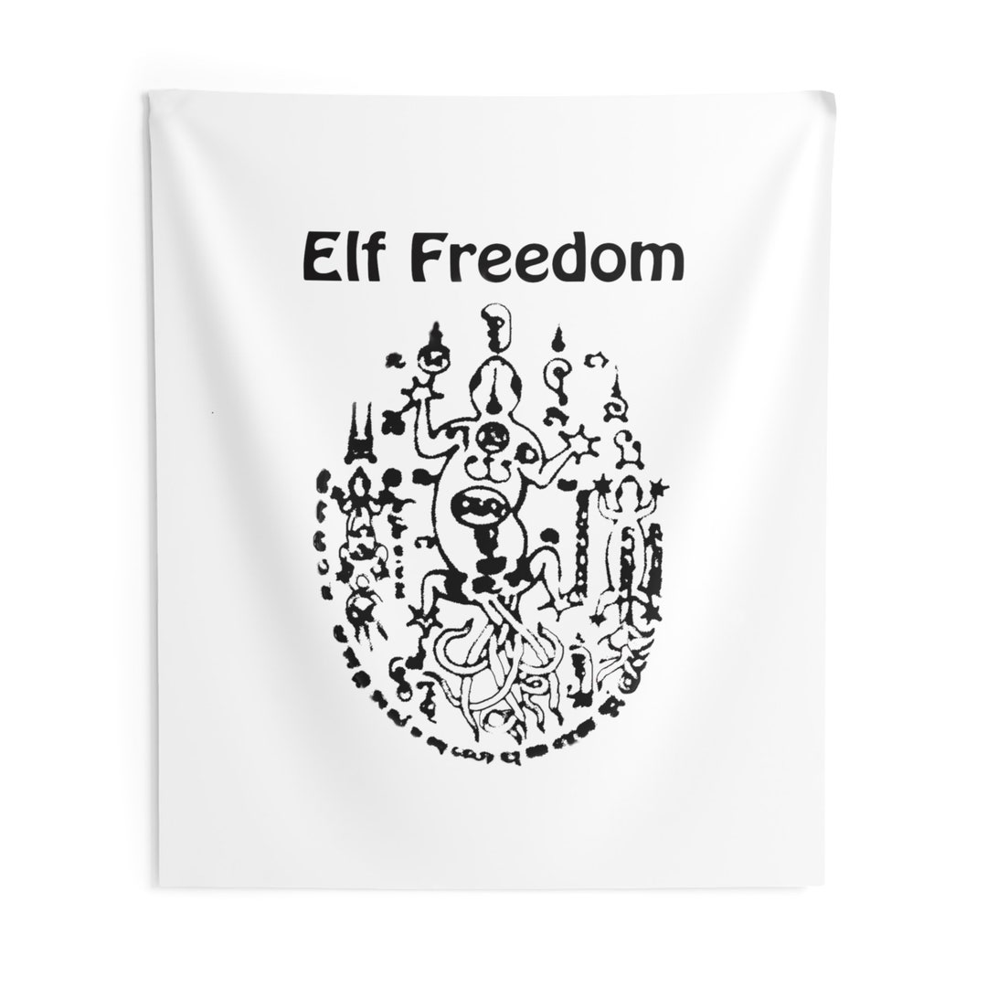 Elf Freedom Great Abundance Good Fortune Lizard Indoor Wall Tapestry - Etsy