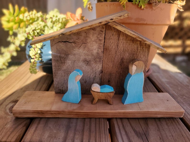 Texas Folk Art Nativity - Etsy