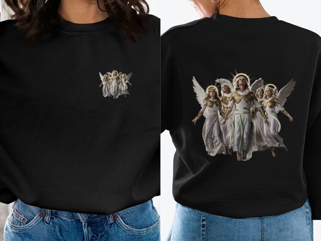 Angelic Ascension Customizable Sweatshirt, Divine Themed Apparel ...
