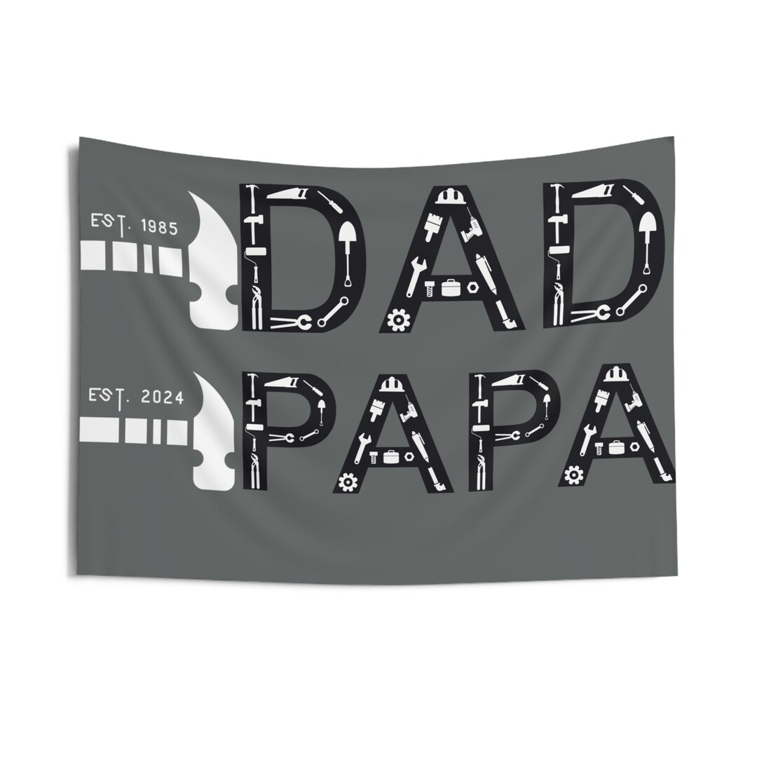 Personalized Sign for Dad, Papas Work Shop Indoor Wall Tapes Sign ...