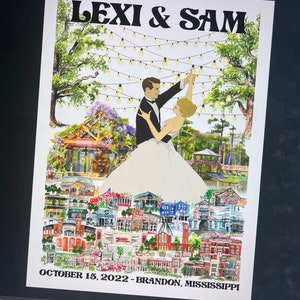 Custom Wedding Poster Art - Etsy