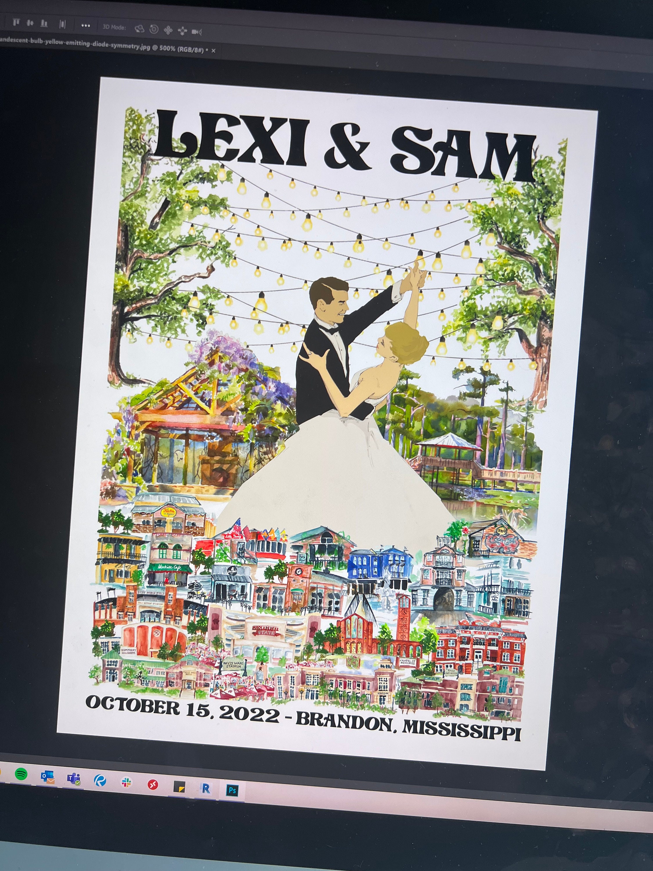 Custom Wedding Poster Art - Etsy