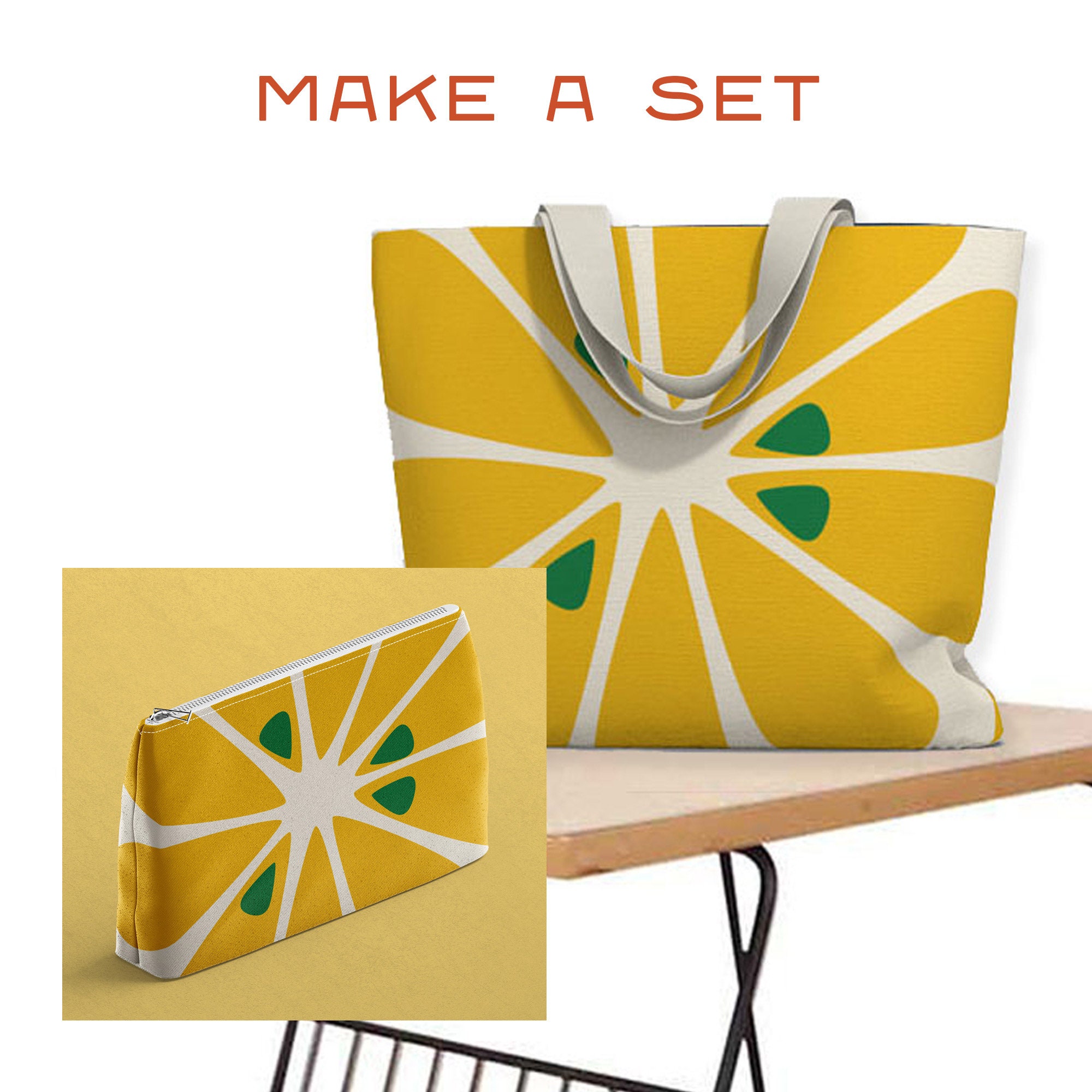 Große zitronengelbe Canvas Handtasche bunte oversized Tasche - Etsy