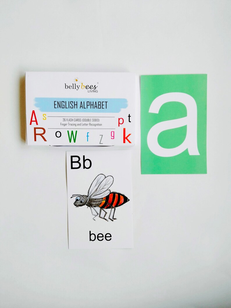 ABC Flash Cards, Ready to Print Educational Cards, A-Z Cards, Learn ...