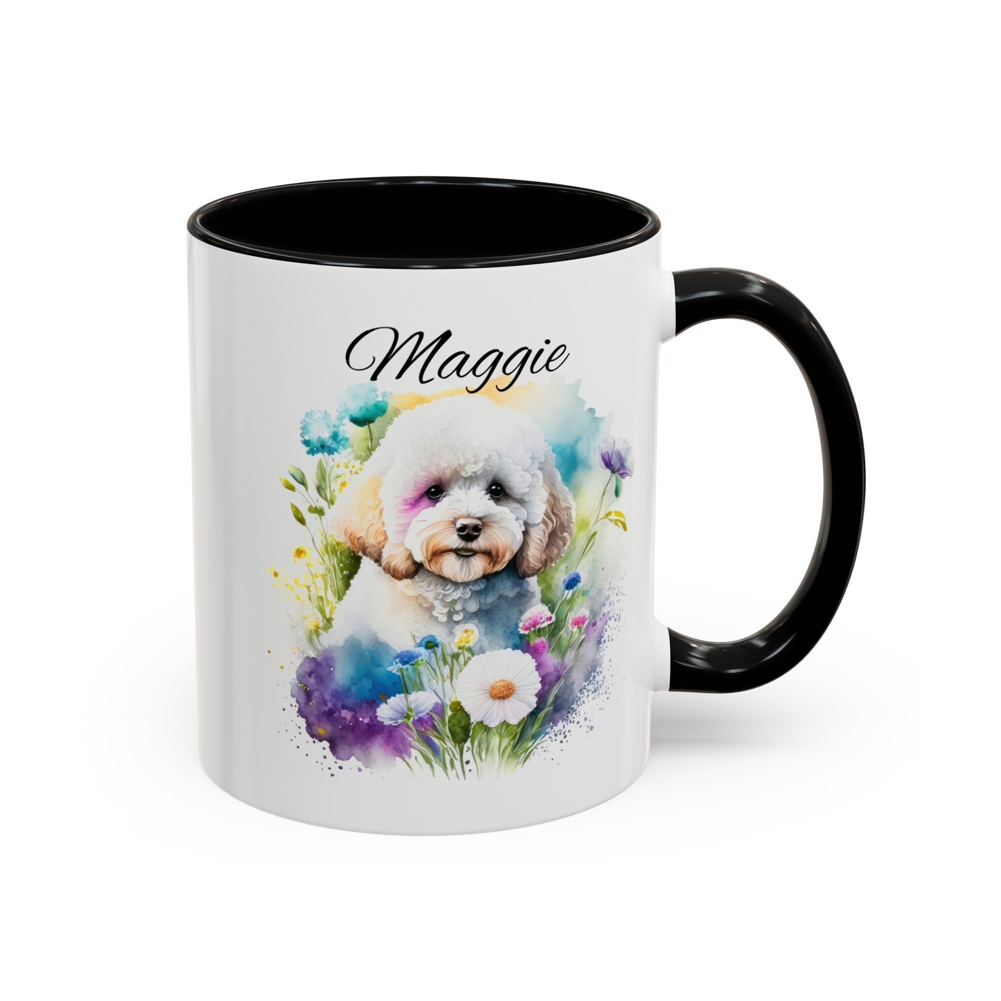Bichon Frise Watercolor Coffee Mug - Etsy