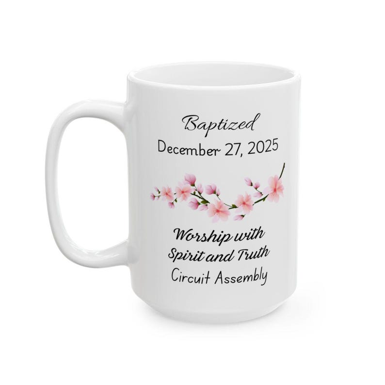 Personalized Baptism Mug, Jehovah's Witness Gift - Etsy