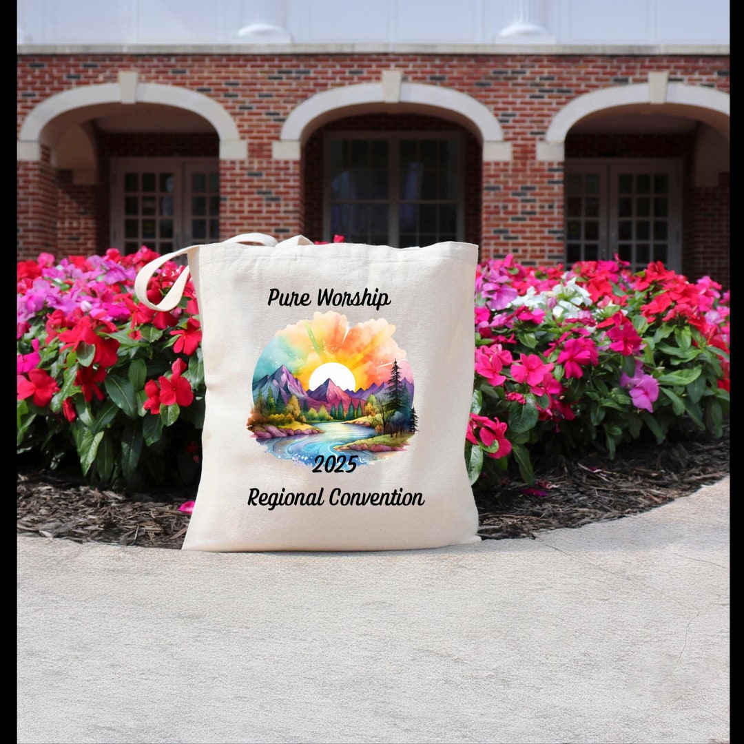 Jehovah's Witnesses Convention Tote Bag, Pure Worship Gift, Religious ...