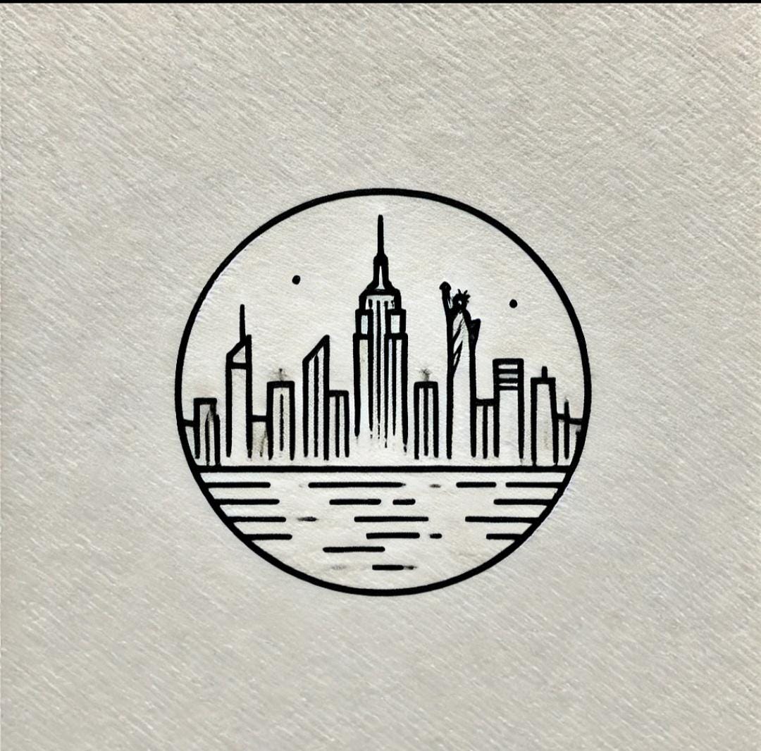 NYC Tattoo Design, Simple/minimalist - Etsy