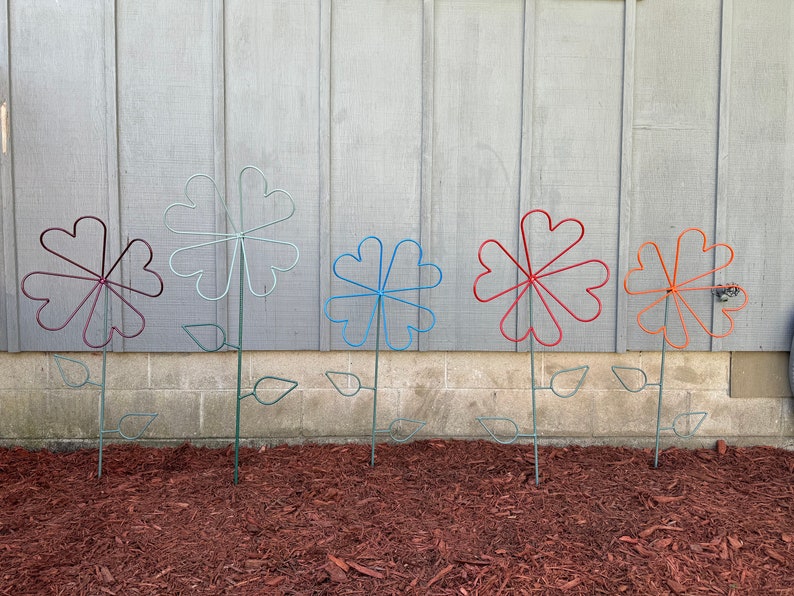 Hand Made Metal Garden Flowers, Garden Flower, Powder Coated, Yard ...