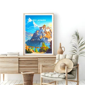 Leh Ladakh Travel Print - India Travel Poster, Leh Ladakh Poster, Leh ...