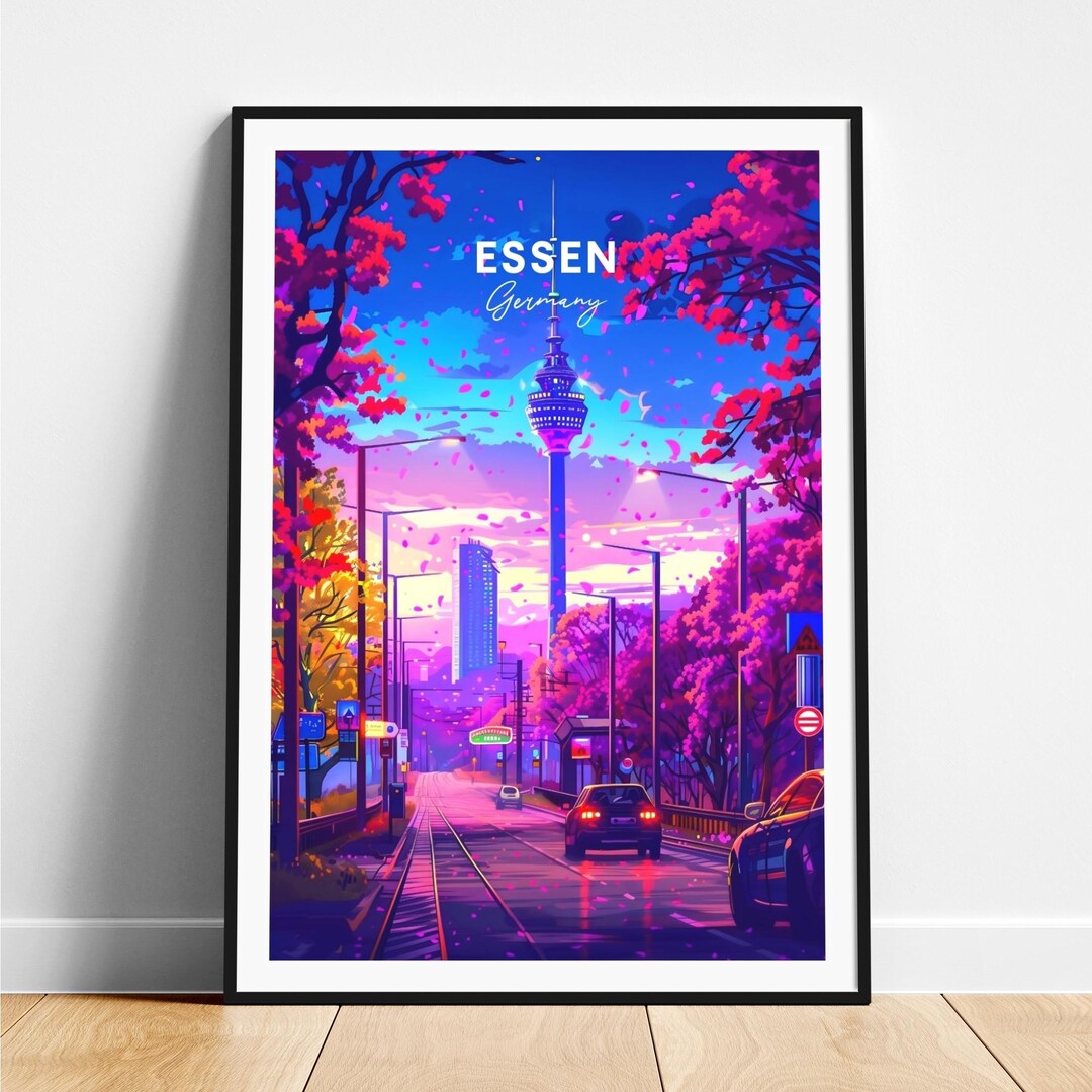 Essen Travel Print - Germany Travel Poster, Essen Poster, Essen Germany ...