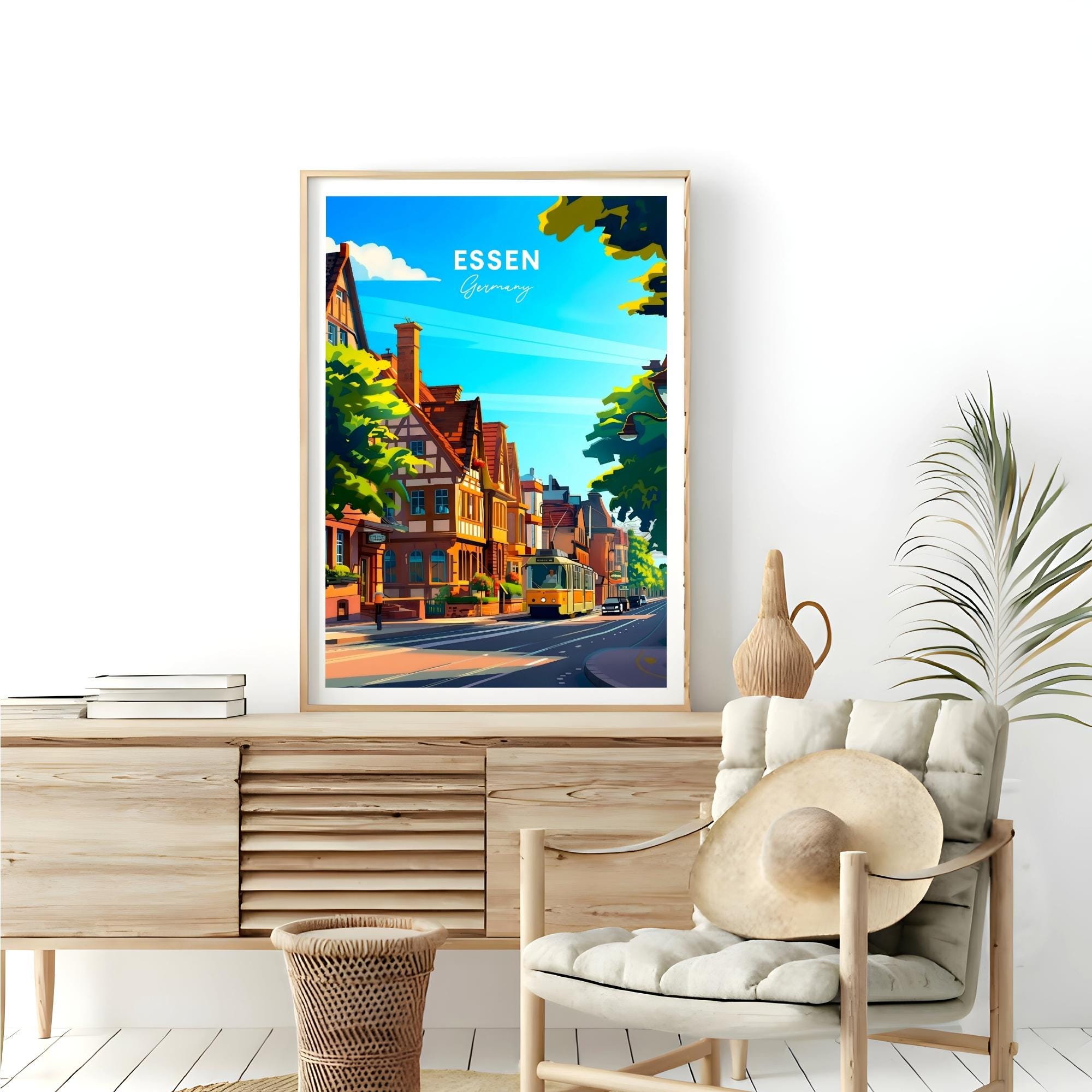 Essen Travel Print - Germany Travel Poster, Essen Poster, Essen Germany ...
