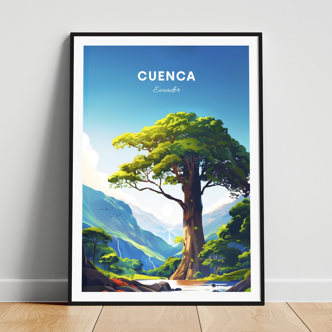 Cuenca Travel Print - Ecuador Wall Art, Cuenca Poster, Azuay Poster ...