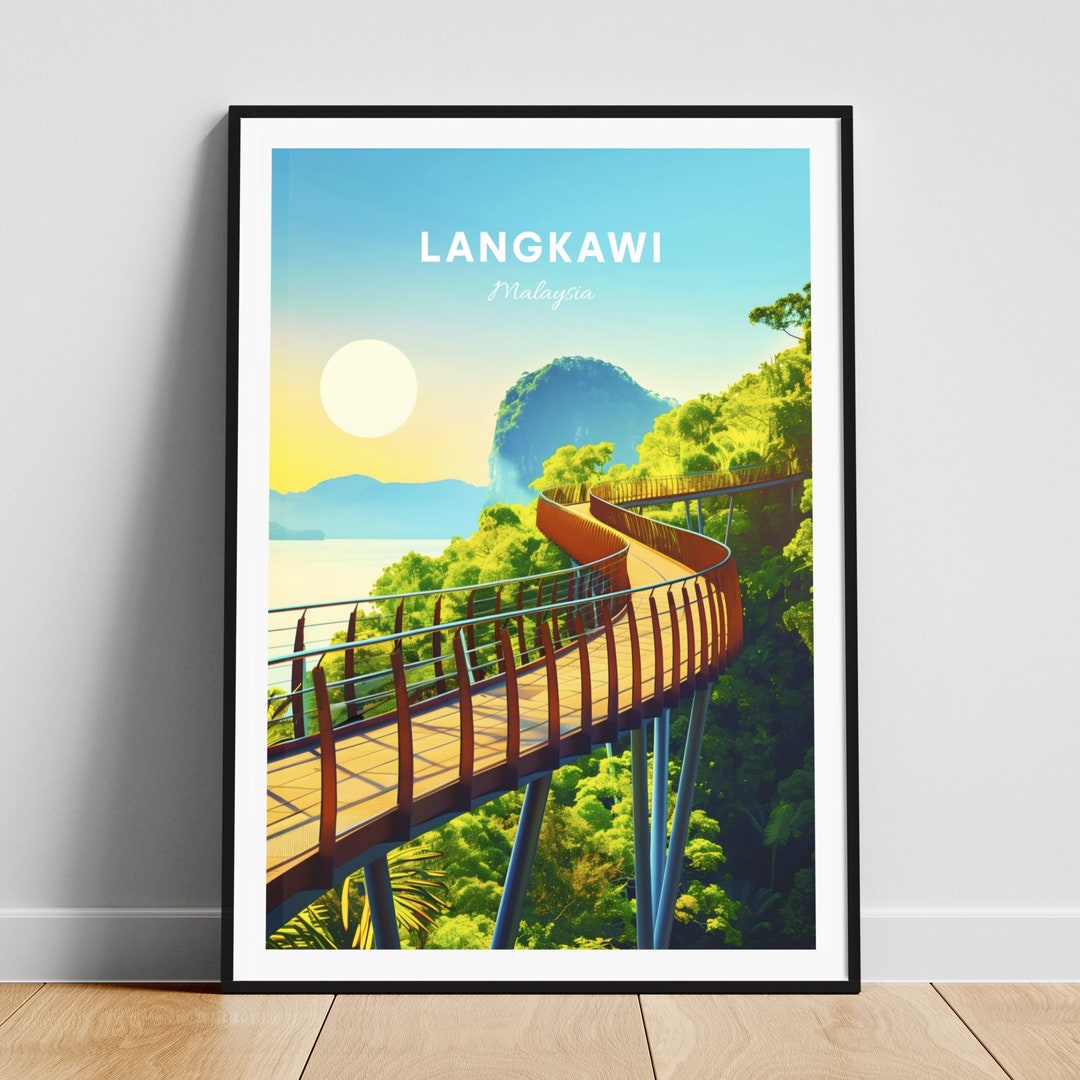 Langkawi Travel Print - Malaysia Wall Art, Langkawi Poster, Langkawi ...