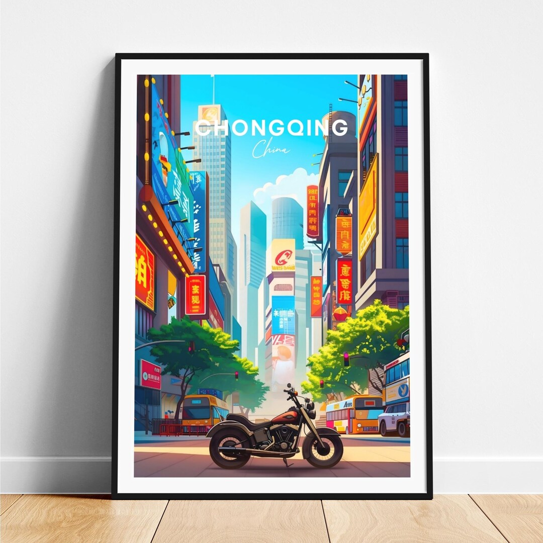 Chongqing Travel Print - China Travel Poster, Chongqing Poster ...