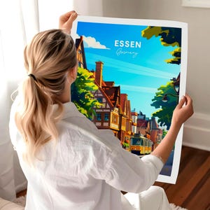 Essen Travel Print - Germany Travel Poster, Essen Poster, Essen Germany ...
