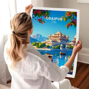 Udaipur Travel Print - India Travel Poster, Udaipur Poster, Udaipur ...