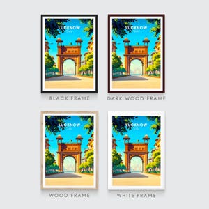 Lucknow Travel Print India Travel Poster, Lucknow Poster, Lucknow Uttar ...